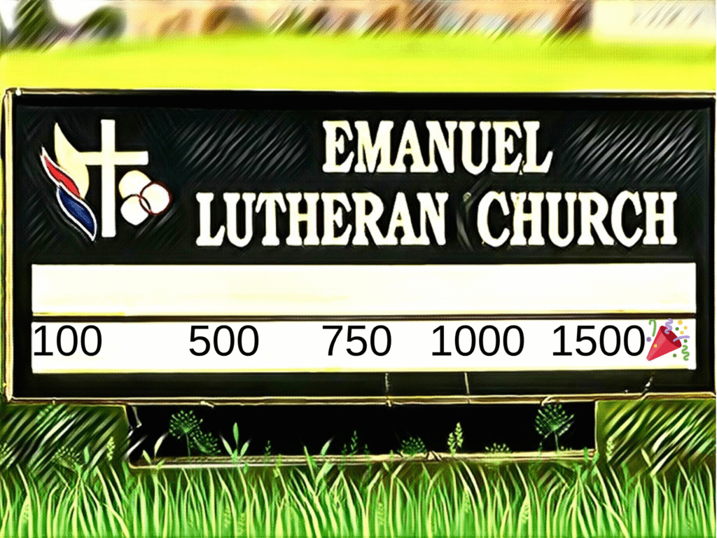 Front Yard Sign – Capital Campaign – Emanuel Lutheran Church ...